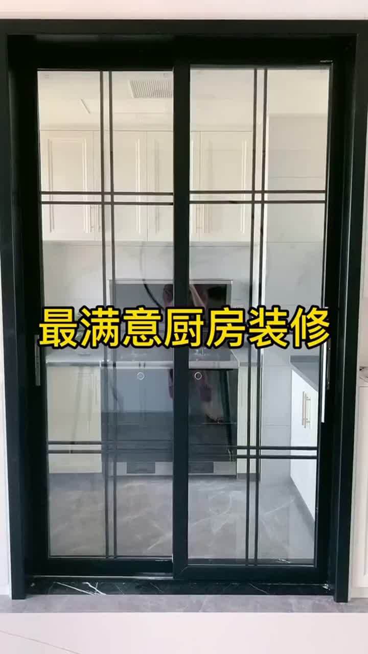 ...太小推拉门做成极窄的宽度是黑色门套