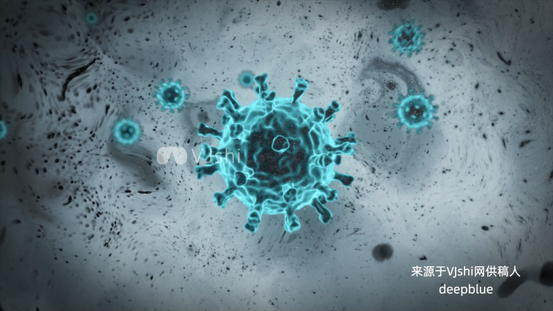 病毒示例杀灭动画视频素材