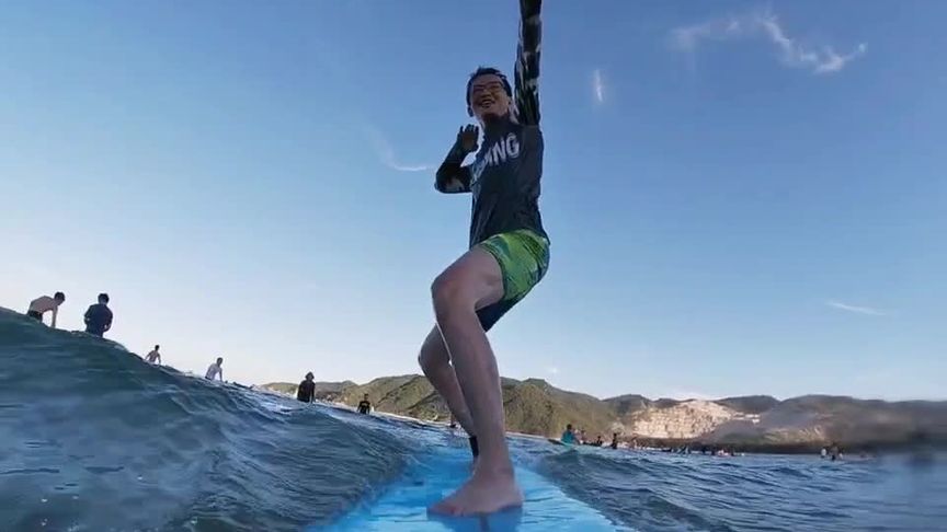 划船不用桨,全靠浪#在五月分享喜悦