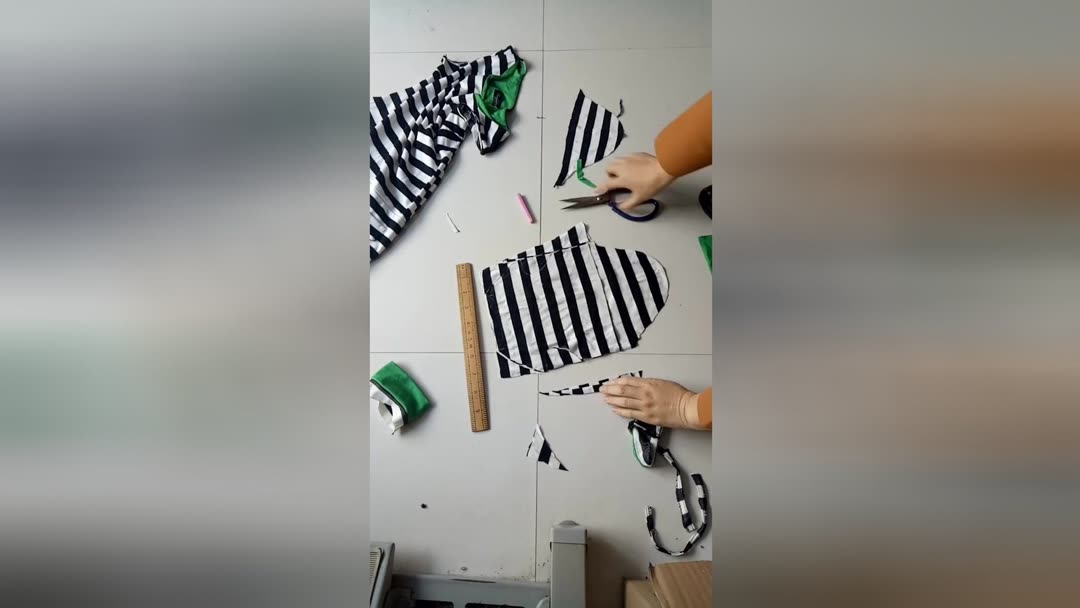 旧衣改造(学做狗狗衣服)