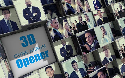 AE模板-多照片汇聚3D形象墙视频多视频汇聚形象墙特效的公司企业...