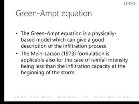 SWMM hydrology quantity modeling