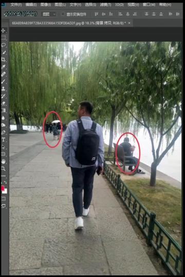 其他游客全部P掉p图ps