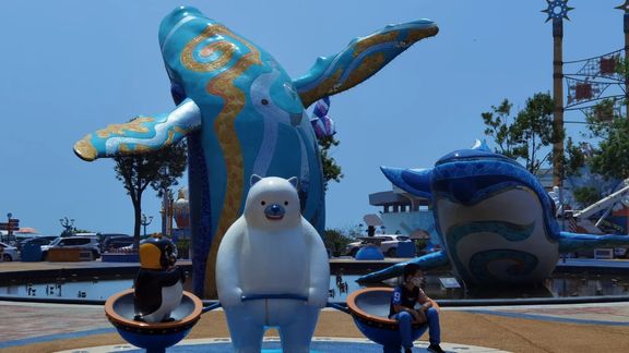 海洋世界之海象表演