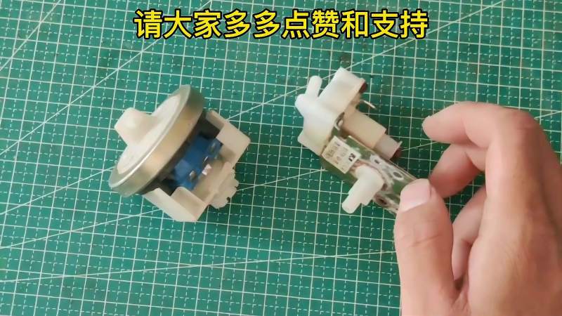 全自动洗衣机水位传感器实现原理以及内部结构拆开详细过程