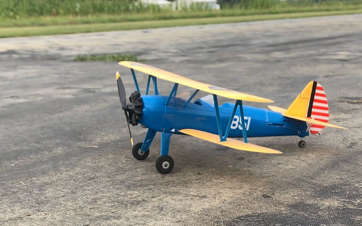 遥控飞机/航模 PT-17 Stearman 一战 侦察机 双翼机 微型航模