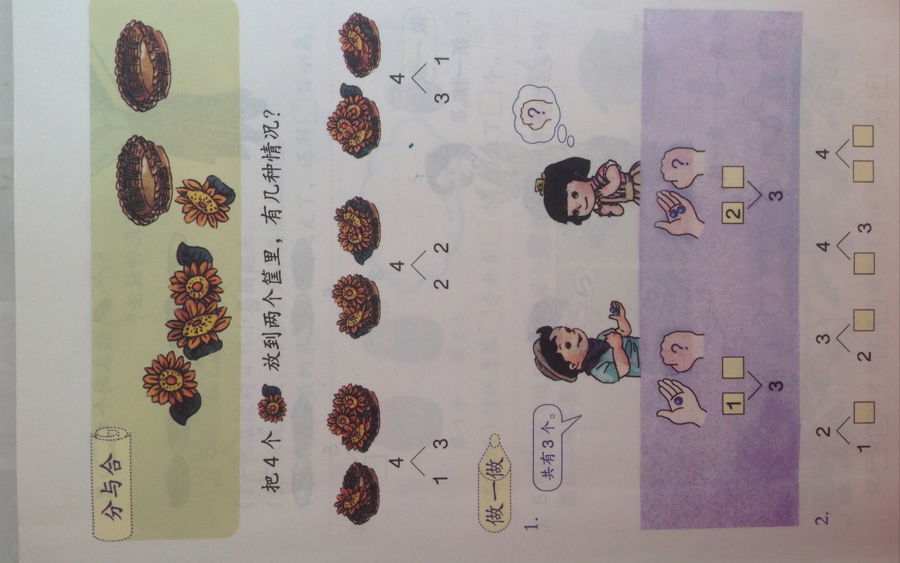 小学数学教师资格证面试 《分与合》人教版一年级上册