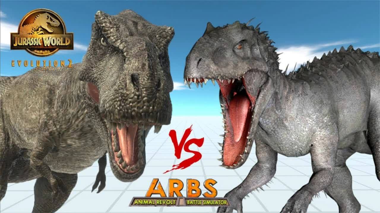 动物战争模拟器:霸王龙棘背龙腕龙,三方大战!有老六,超级老六