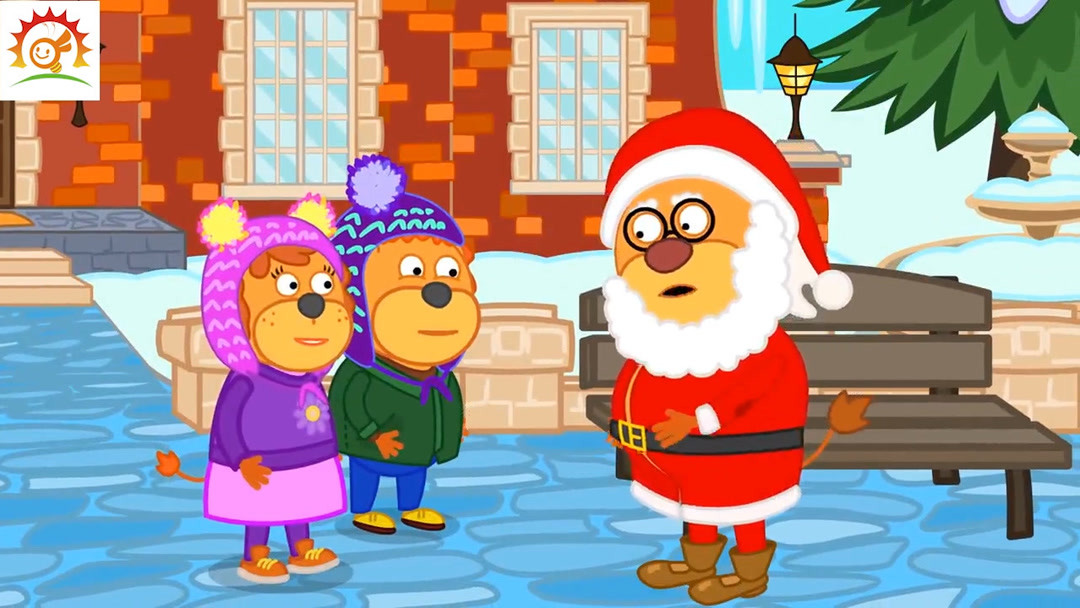 狮子家族 大狮子和小狮子儿童卡通动画视频