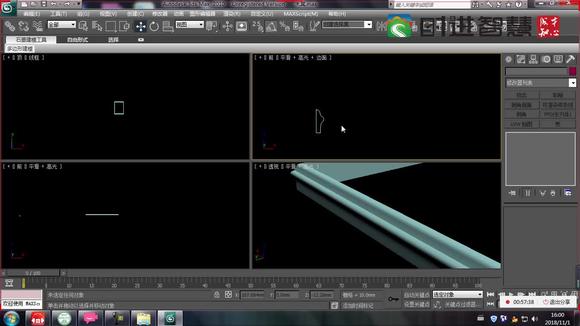 时进智慧课堂 3dmax设计提升教程 倒角以及倒角剖面(五)