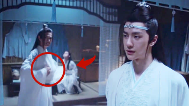 《陈情令》穿帮:魏无羡拿符咒掏错兜,真当摄影机拍不到