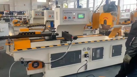 全自动钢管下料机视频数控切管倒角一体机视频