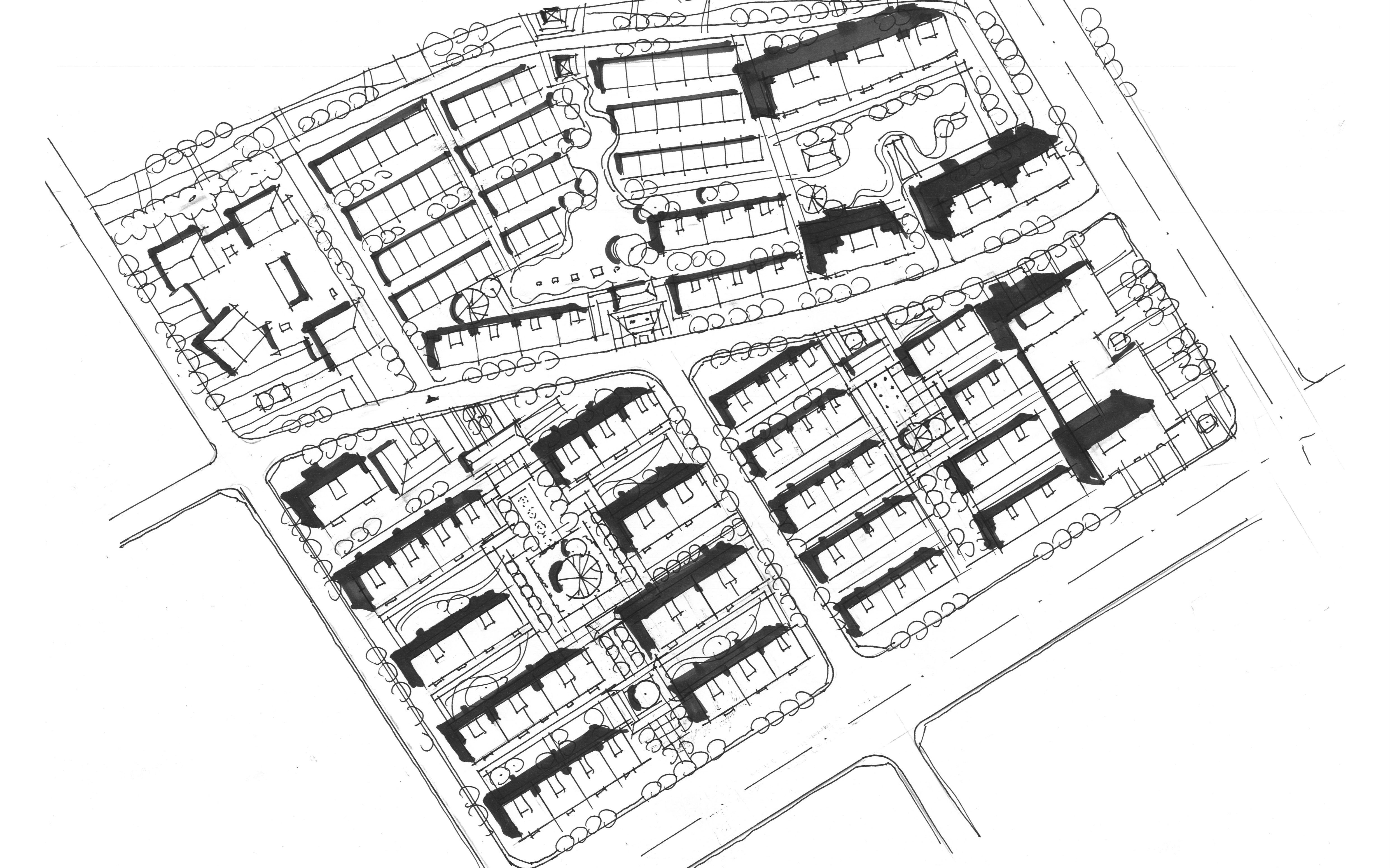22城乡规划考研快题导学——:快题中线条、轴线、空间景观的训练...