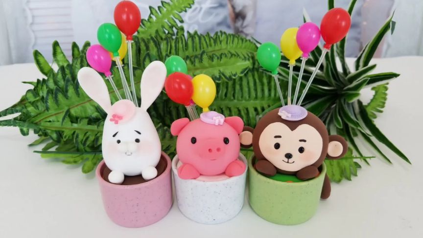 超轻粘土|入门级教程动物森友会 小兔手工DIY 简单动画