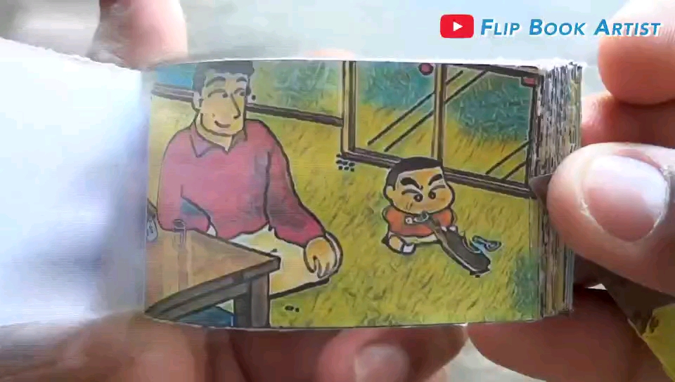 手翻书动画分享 蜡笔小新来啦～