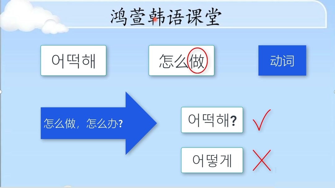 【韩语自学】韩语自学视频教程之어떻게与어떡해的区别