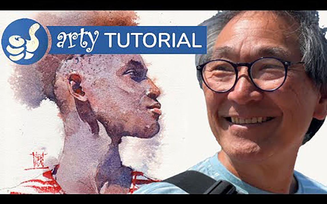 水彩人物插画教程--绘画日常鼓舞人心的人物(w_André Kano,葡萄牙)