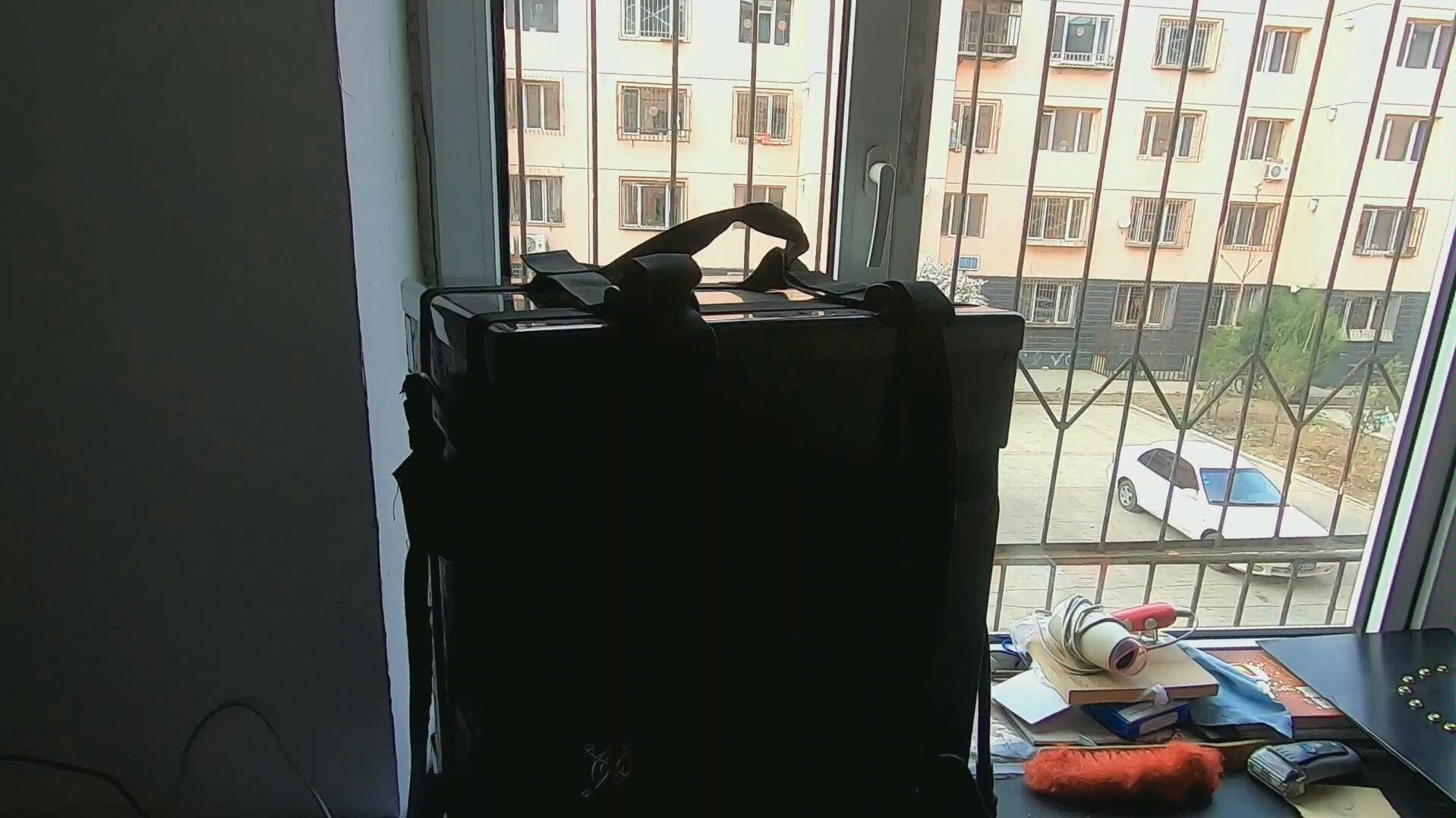 拆送餐箱背带做摩托车捆包松紧绑带《上》