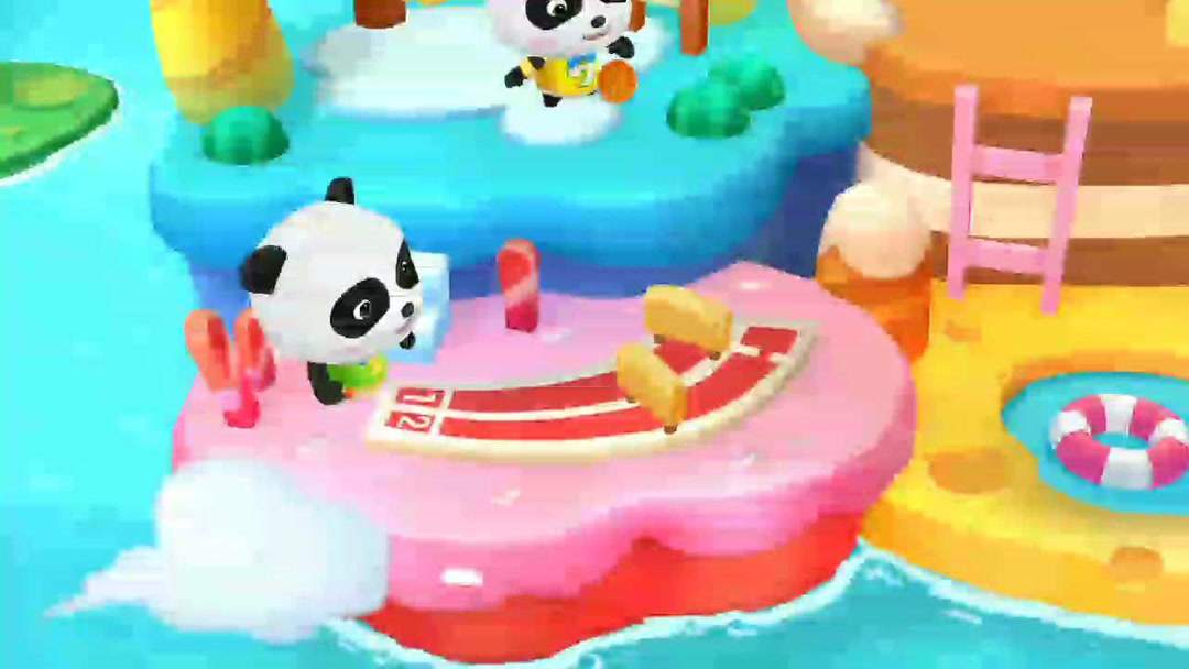 宝宝巴士 宝宝运动会 跑步加速转弯 手游