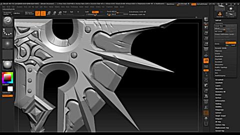长春师范大学开放课zbrush斧子多边形建模12