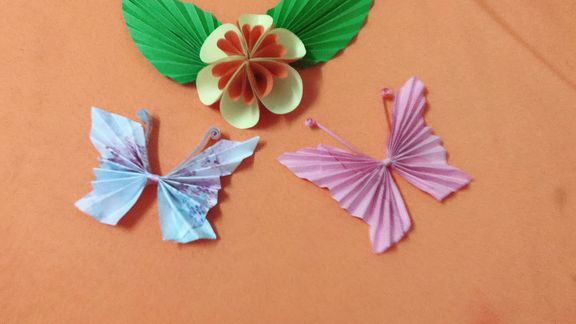 一张纸就能折出美丽蝴蝶,简单易学的手工折纸教程