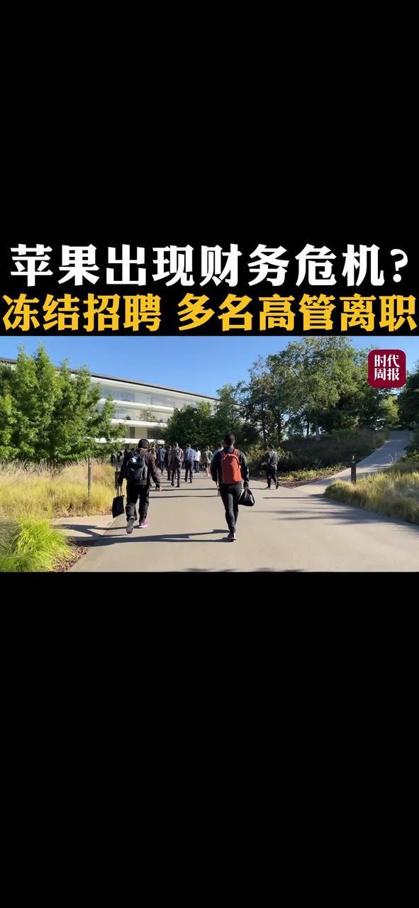 苹果出现财务危机?冻结招聘 多名高管离职 #苹果 #科技巨头 #企业管理