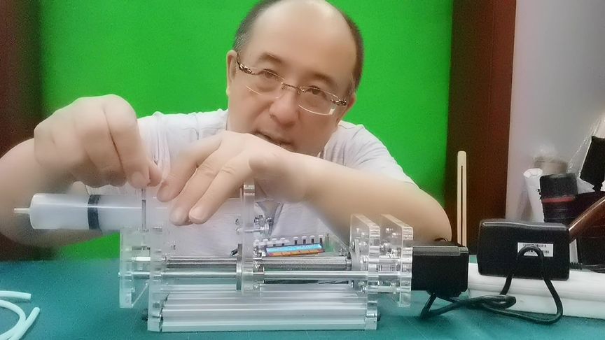 苏向东教授DIY的微量加样泵注射泵小实验操作视频#diy #电子电工