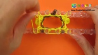 彩虹织机rainbowloom动物视频编织教程《3D布丁狗》