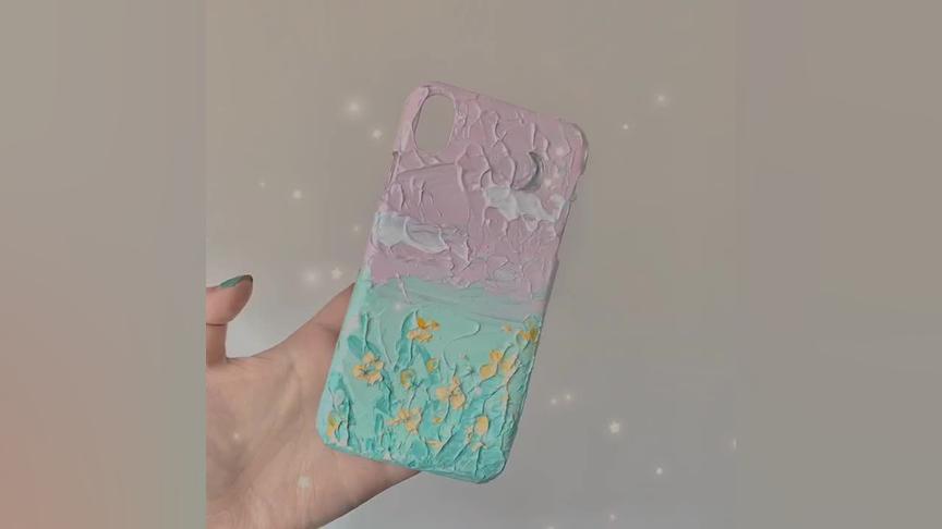 生活的温柔总会哒哒哒的跑进你怀里的ߒ� #画画教程 #手机壳