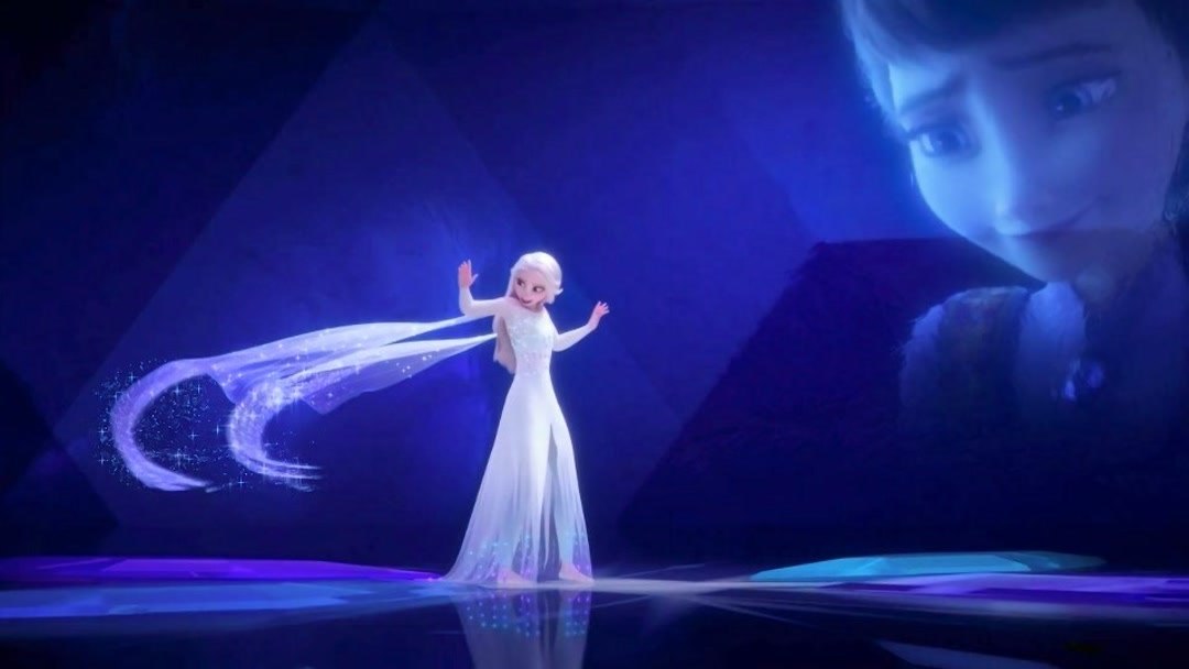 冰雪奇缘2:艾莎全片最惊艳一幕,全影院都沸腾了,迪士尼太牛掰