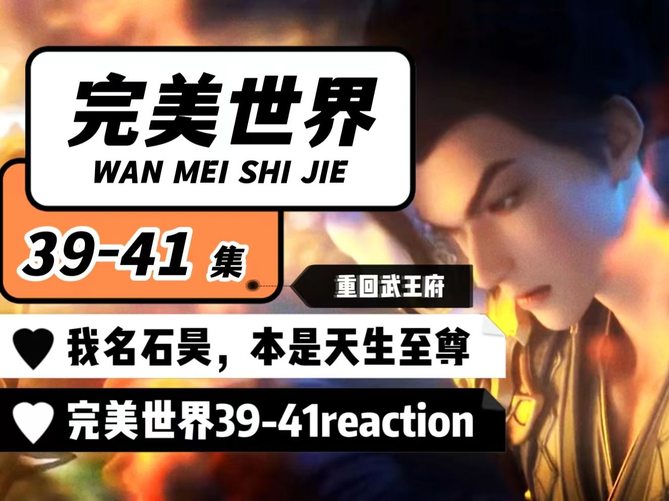 【完美世界reaction】39-41重回武王府!向天下证明,即使没有那块骨头 ...