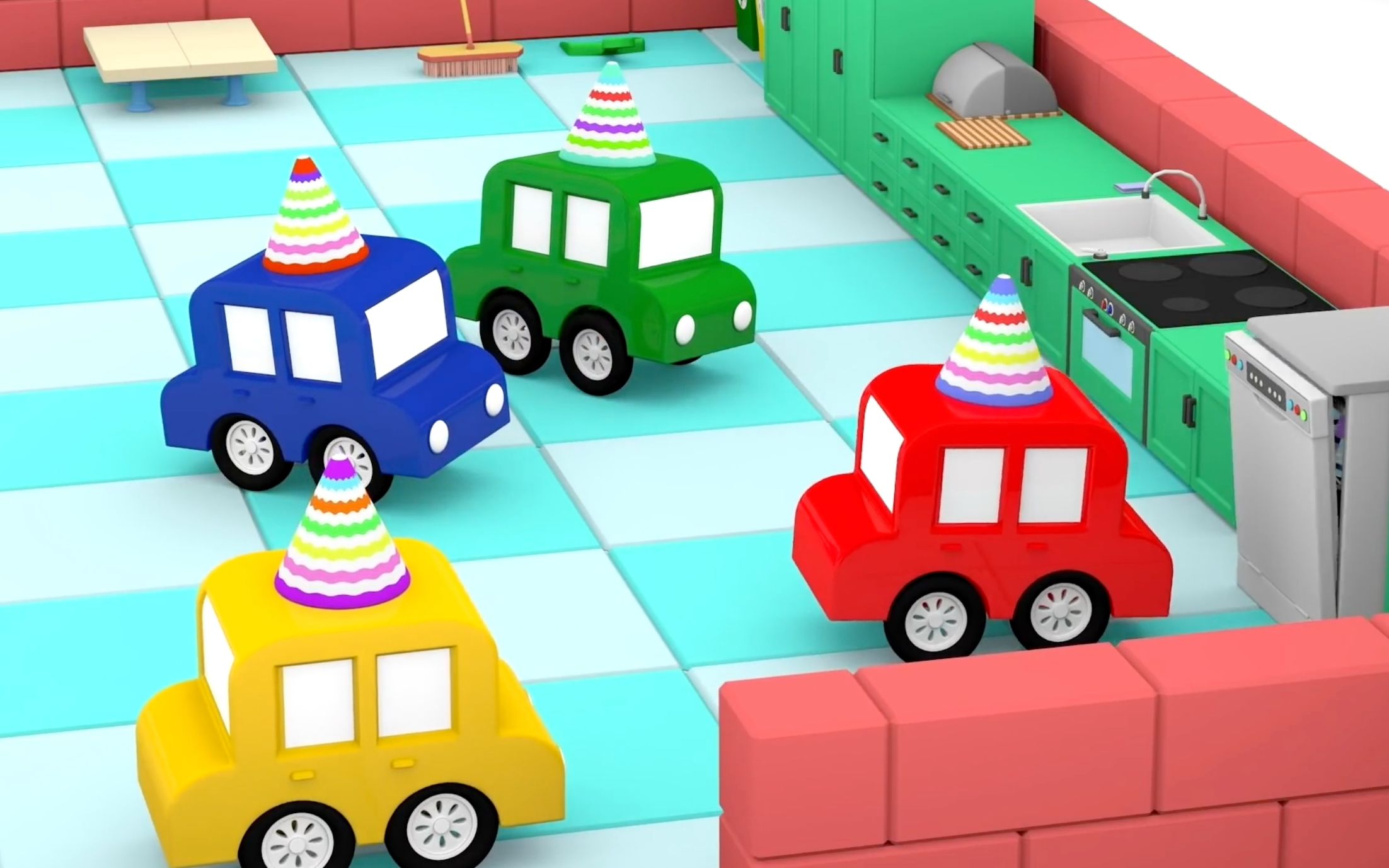 儿童早教 0到3岁早教 育儿 儿歌早教动画 卡通车玩具动画