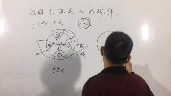 电机绕组多种接线方法,电流走向满天飞的规律,第一节。