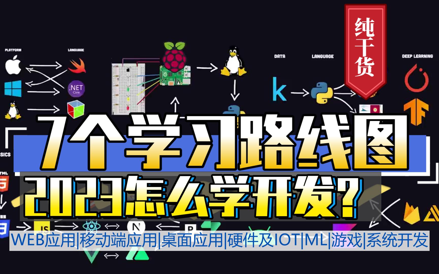 2023年成为开发者的7个学习线路图|编程|学习|WEB开发|后端开发|AI...