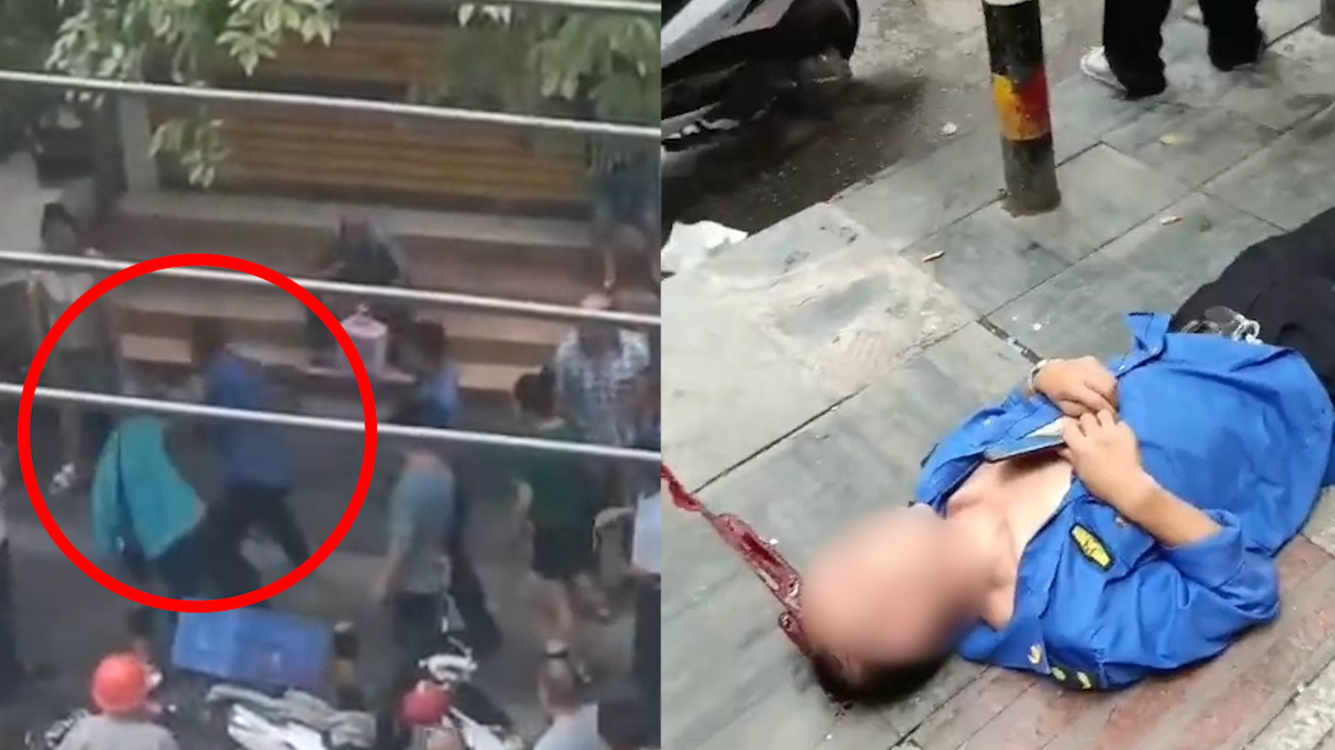 贵州一城管被当街打倒在地?相关部门:系钝器击打头部,无生命危险