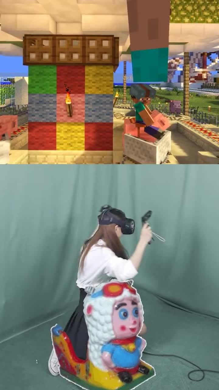 用VR玩mc鬼屋是什么体验,游戏vr