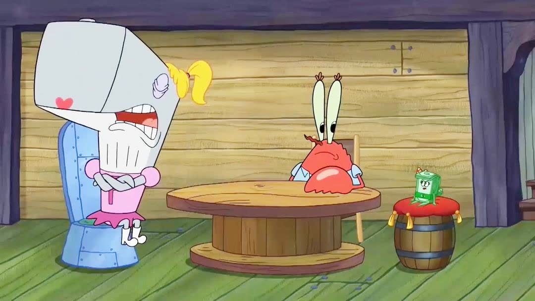 海绵宝宝:蟹老板给珍珍介绍新妈,珍珍一脸不屑,完全不接受