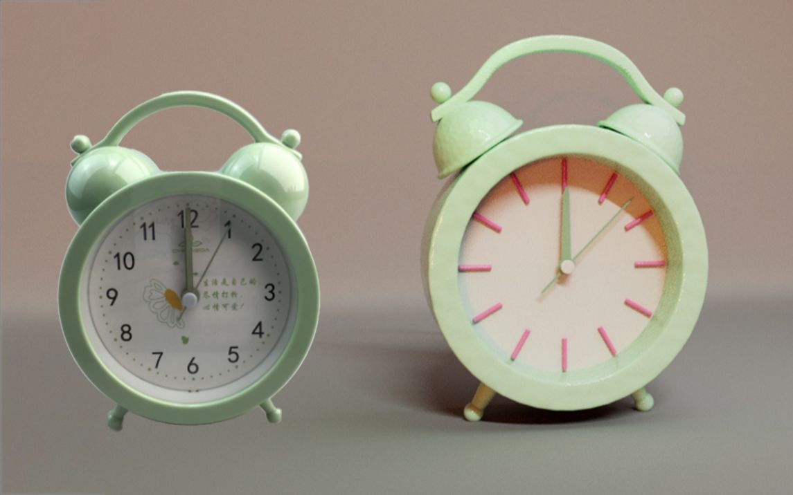 Maya闹钟建模+Arnold渲染教程