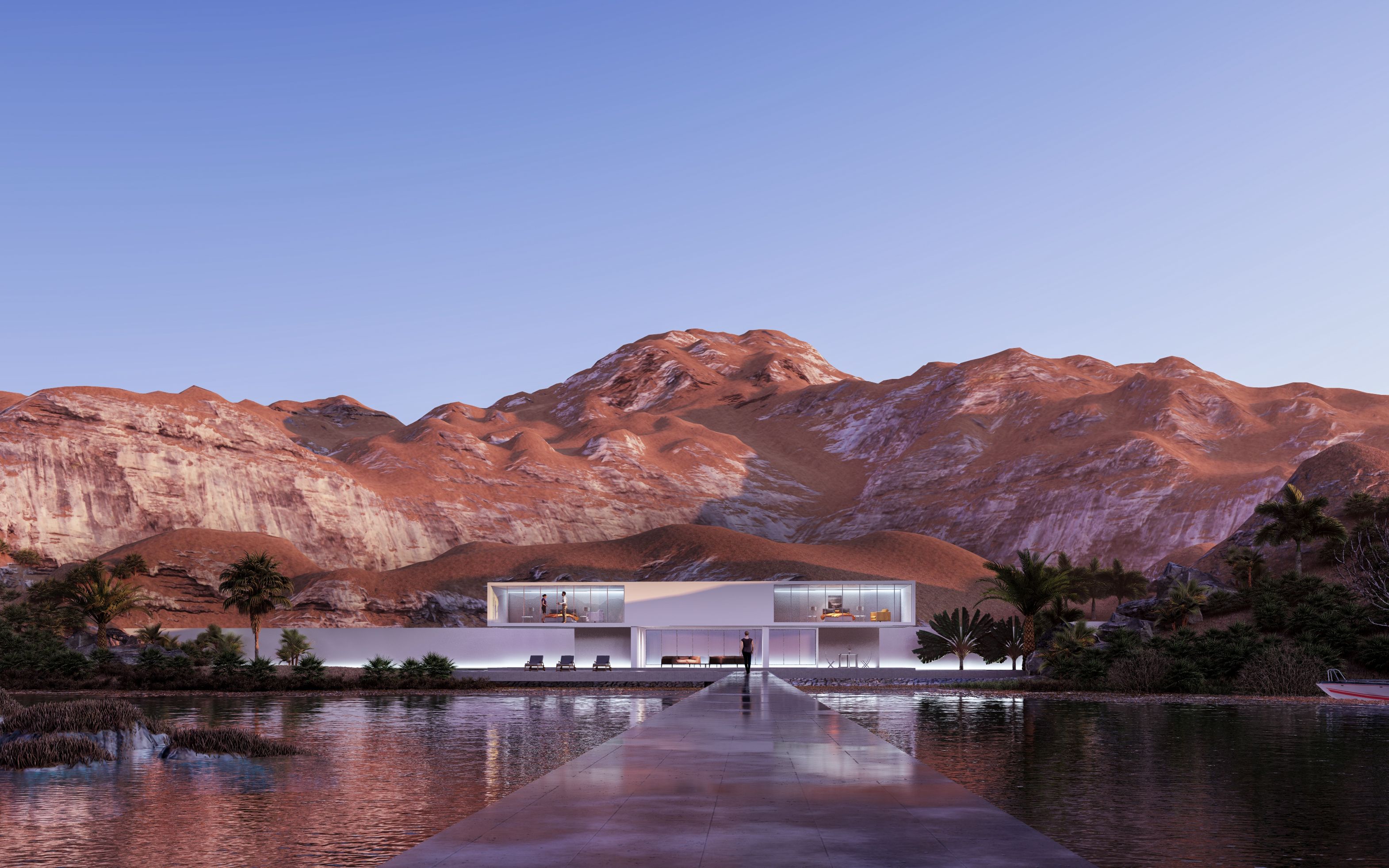 LUMION 11 依山傍水白色公寓(含教程录制)