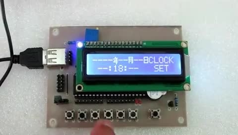 DS1302电子时钟/基于51单片机电子时钟设计/电子时钟/温度测量