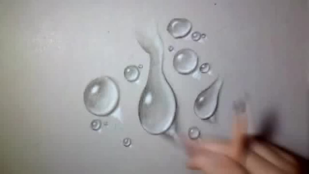 世界上最完美的画画技法 水滴的画法