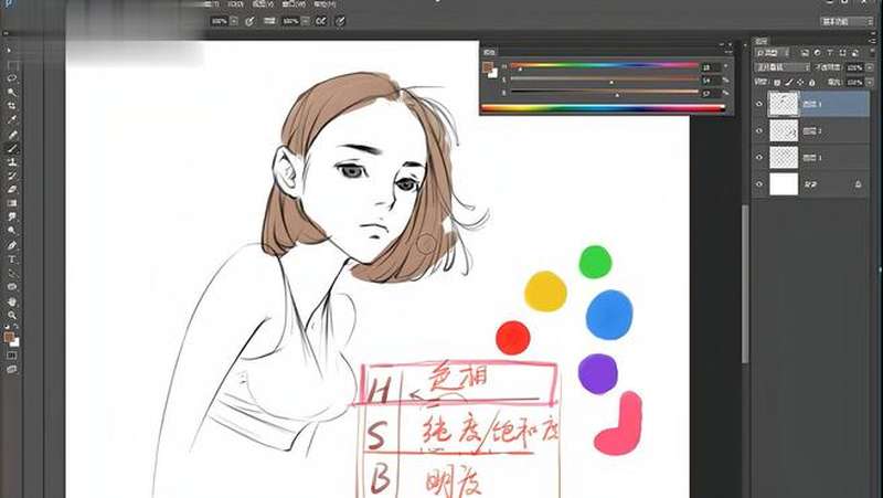 ps厚涂插画入门原画学习板绘!-上色方法以及配色原理