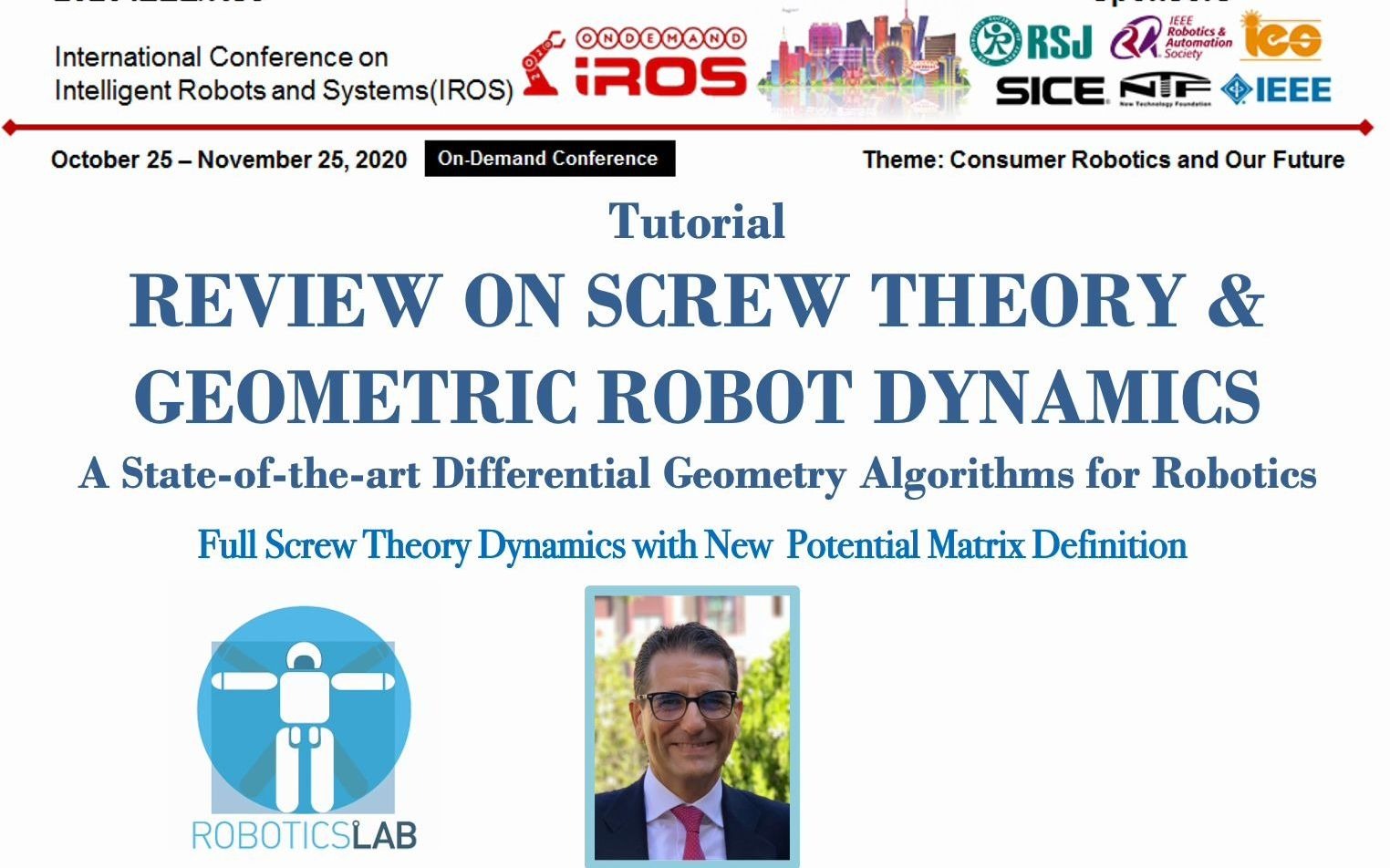 IROS 2020 Tutorial - 旋量理论与几何机器人动力学