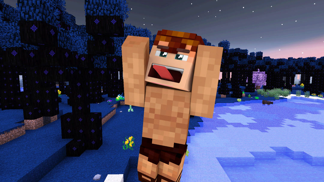 【天骐】我的世界原始人生07 寻找黑暗大陆 食人鱼水中追杀天骐