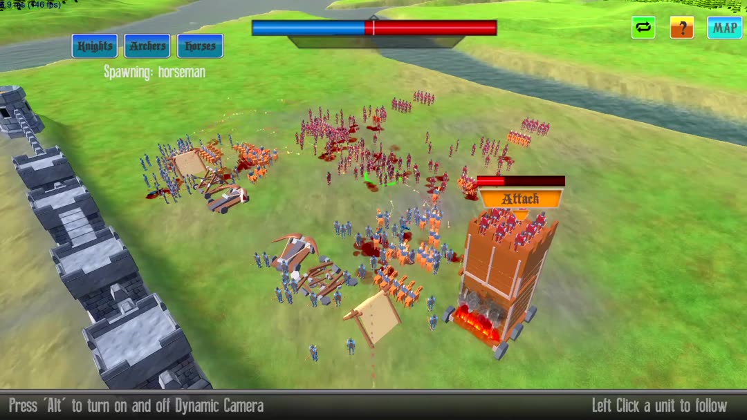 【逍遥小枫】城在人在!弩炮投石车万人攻城 | 攻城模拟器(Kingdom)