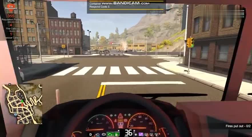 儿童玩具消防车救护车模拟器:云梯消防车城市救援