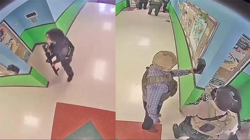 得州校园枪击案:枪手40多分钟连开100多枪,警察在走廊徘徊洗手