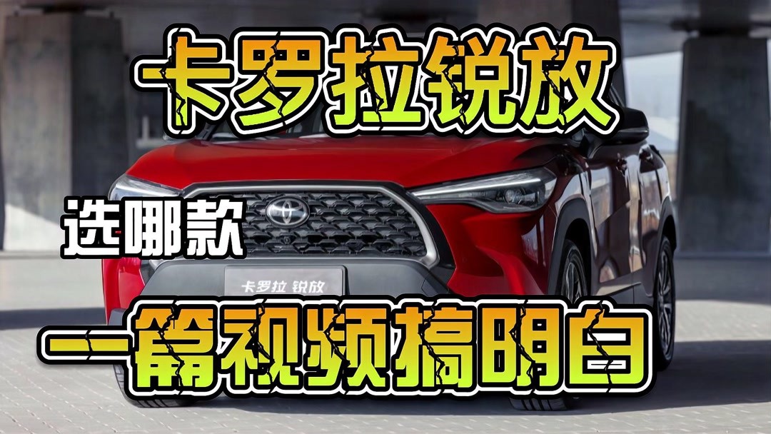 卡罗拉锐放选哪款?无脑冲丐版就得了