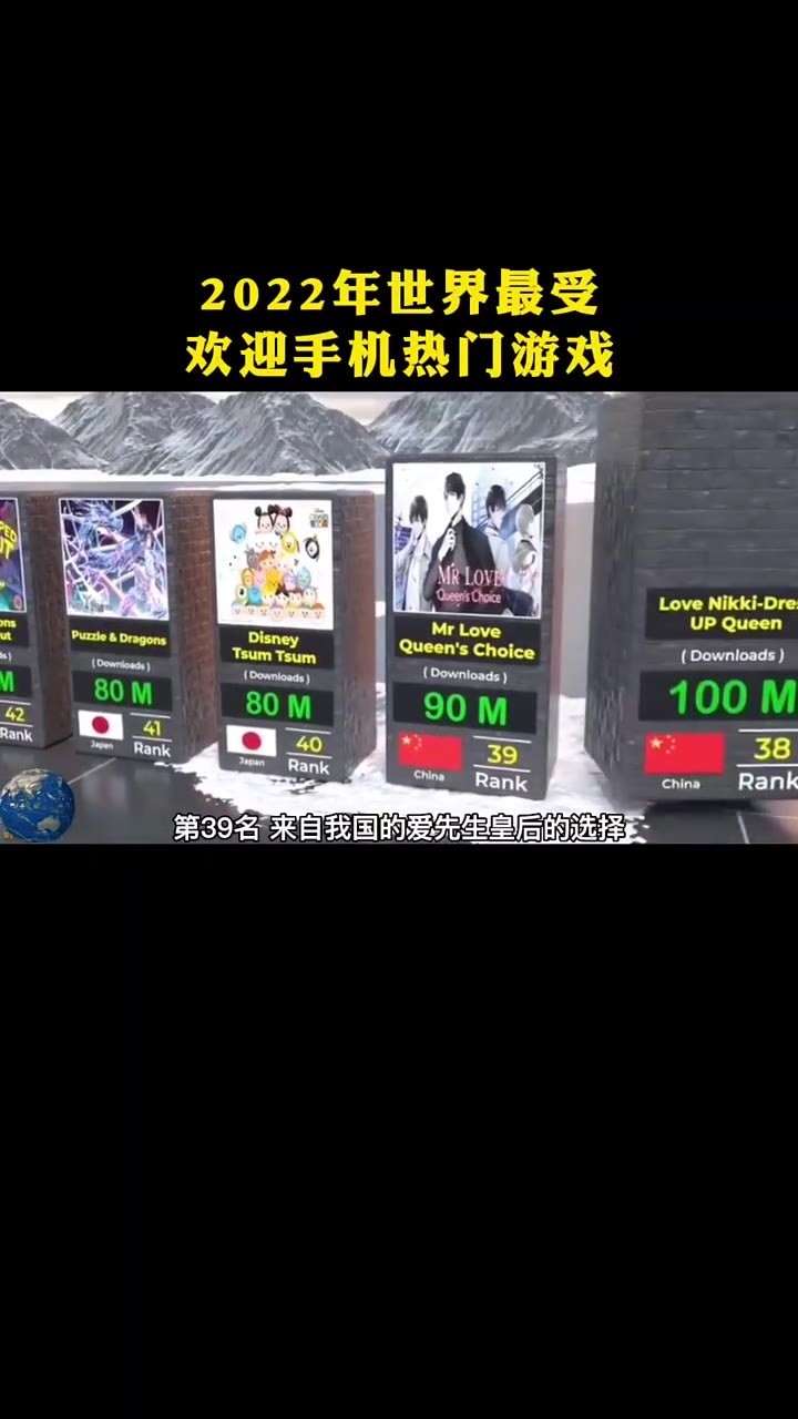 2022年世界最受欢迎手机热门游戏
