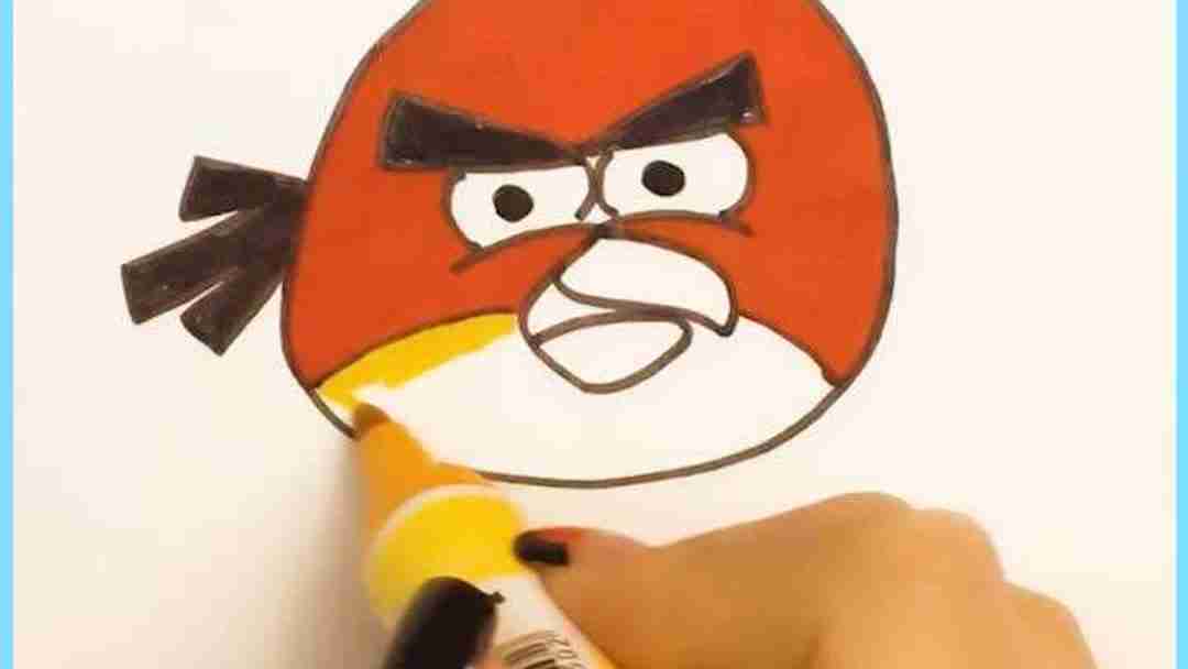 愤怒的小鸟 简笔画 绘画教程